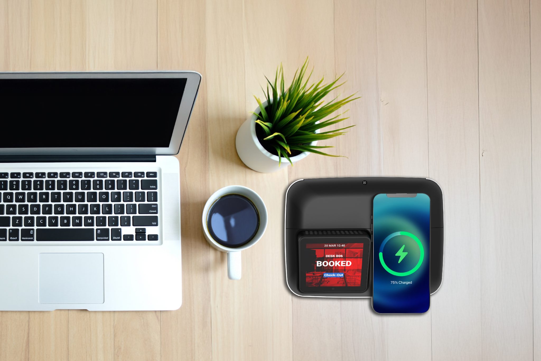 TDD-1000 BookBuddy Connect - Desk Booking Docking Station